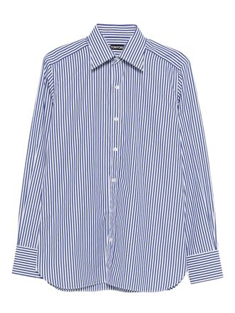 Tom Ford chemise &agrave; rayures - Bleu