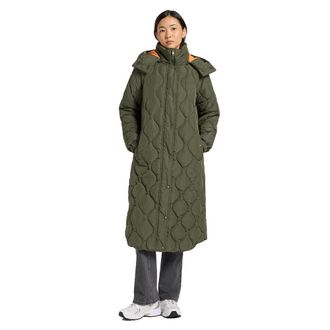 Lee Womens Long Puffer Jacket, Oak Moss, L