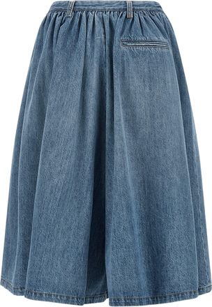 Maison Margiela Voluminous Denim Bermuda Shorts - Blue