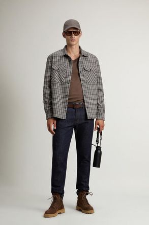 Woolrich Herren Flanell-Overshirt Oxbow aus Wollmischung mit Plaidmuster Multicolor Größe XXL