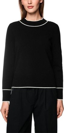 Marc Cain Strickpullover Cattitude Premium Damenmode mit Kontrastkanten, mit Kaschmiranteil