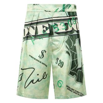 Moschino Sommershorts mit Grafikdruck - - Shorts - Herren - Gr&uuml;n - M