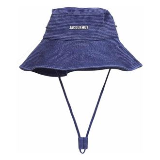 Jacquemus Homme, Accessoires, Bleu, Taille: 58 CM De-N&icirc;mes Denim Bucket Hat