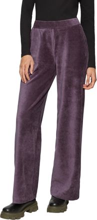 QS by s.Oliver Elastische Wide Leg-Hose in Cordoptik