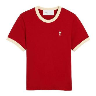 Ami De Coeur T-Shirt - - Tops - Damen - Rot - XL