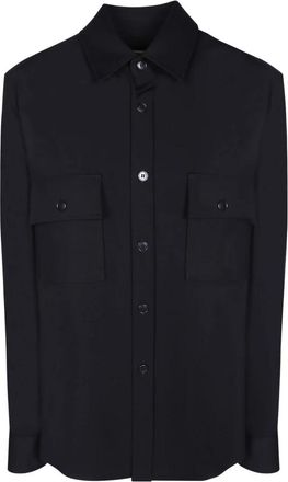 Blanca Vita Femme, Blouses et Chemises, Noir, Taille: 48 FR Manches longues, rabat avant