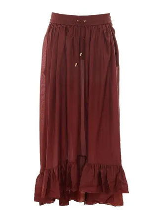 Zimmermann Jupe Longue - Rouge