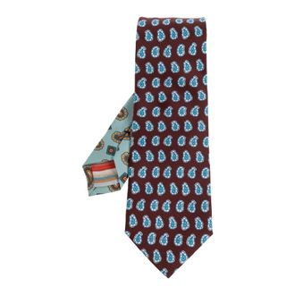 Paul Smith Homme, Accessoires, Brun, Taille: ONE Size Cravate en soie