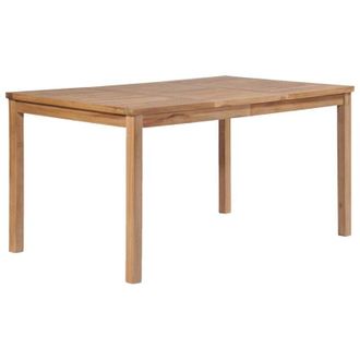 vidaXL Vidaxl - Table de jardin 150x90x77 cm Bois de teck solide