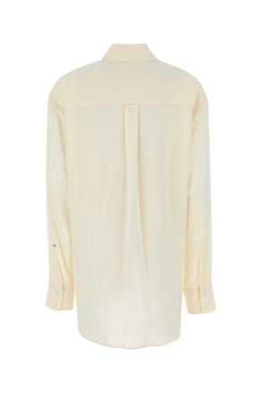 Sportmax Womens Ivory Silk Tonale Shirt Avorio Exterior: Camicie