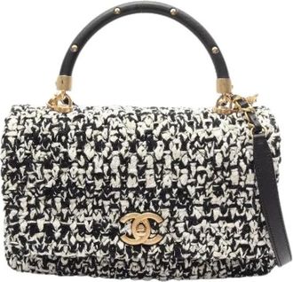 Chanel Pre-owned Sacchetto Matelass&eacute; en Cuir et Tissu 2way Sac &agrave; Main - Femme - Pre-owned - Multicolore - Taille: ONE Size
