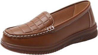 Generic Chaussures compens&eacute;es confortables &agrave; bout rond pour femme - &Eacute;l&eacute;gantes - Pliables - L&eacute;g&egrave;res - Antid&eacute;rapantes - Style d&eacute;contract&eacute; - Coupe large - Chauss