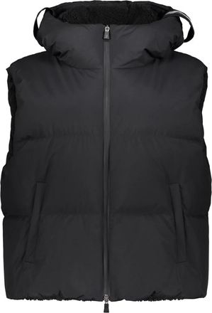 Herno Femme, Vestes, Noir, Taille: 44 FR Gilet matelassé à capuche et poches