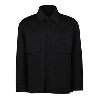 Fendi Wool Blouson - - Jackets - Herren - Schwarzk - L