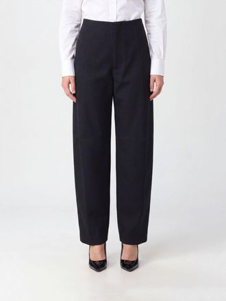 Victoria Beckham Eugenie Wollhose mit hohem Bund und weitem Bein
