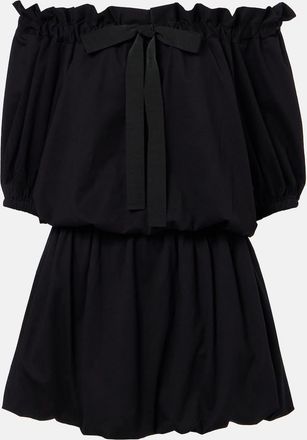 Patou Minikleid aus Baumwoll-Faille