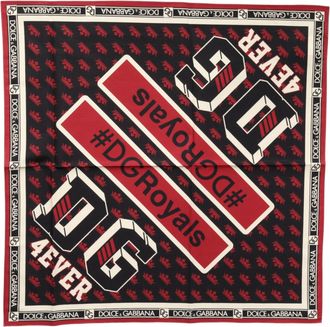 Dolce & Gabbana Mens Multicolor dgroyals Square Foulard 50cm X 49.5cm Scarf