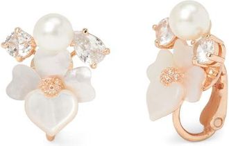 Kate Spade New York Boucles doreilles PRECIOUS PANSY Blanc Multi