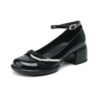 Generic Chaussures Lolita À Plateforme Talon Épais pour Femmes Fermées ...