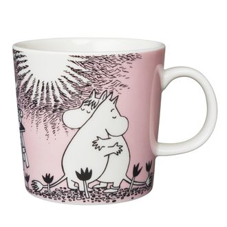 Arabia Iittala Arabia Mumin Moomin Tasse mit Henkel Henkelbecher Becher 300ml - Love / LiebeLove, 1 St&uuml;ck (1er Pack)