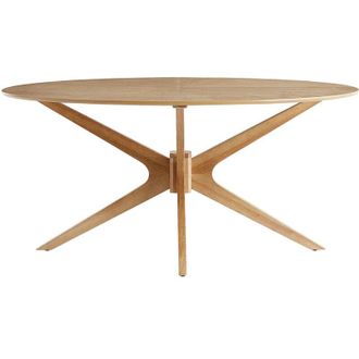 Miliboo Ovaler Design-Esstisch aus Eiche L160 cm DIELLI