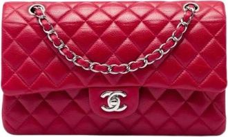 Chanel Sac port&eacute; &eacute;paule Pre-owned Double Flap - Femme - Pre-owned - Rouge - Taille: ONE Size