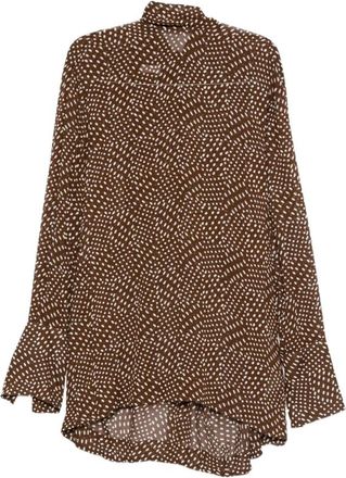 Dries Van Noten Femme, Blouses et Chemises, Brun, Taille: 40 FR Chemise &Eacute;l&eacute;gante 2251 010779 703