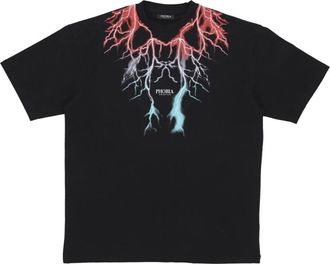 Phobia Archive Homme, Tops, Noir, Taille: L Tee Imprim&eacute; &Eacute;clair Bicolore