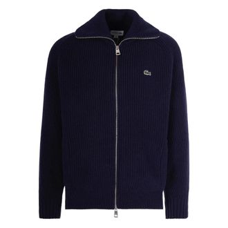 Lacoste Homme, Pulls, Bleu, Taille: 3XL Pull en laine zipp&eacute;