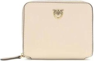 Pinko Pinko, Femme, Accessoires, Beige, Taille: ONE Size Calf Leather Bos Taurus Wallet