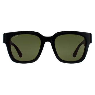 Gucci Square Herren Schwarz mit Gr&uuml;n und Rot Gr&uuml;n GG1670SK