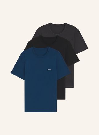 HUGO BOSS 3er-Pack T-Shirts Tshirtrn 3p Classic Regular Fit blau
