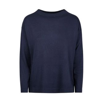 Max Mara Rundhalspullover - - Knitwear - Damen - Blau - L