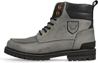 Pantofola D'oro Pantofola dORO Massi Uomo High Boots Logo Broderie Combinaison Cuir Uni Pantofola doro Chaussures Homme, gris, 42 EU