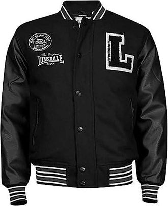 Lonsdale Veste Baseball Homme XXXL Oxford All Season - American College Teddy - Veste de Transition - Veste pour Lautomne