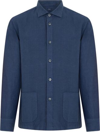 Fedeli Homme, Chemises, Bleu, Taille: L Blouses & Chemises