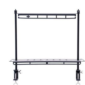 Generic Tragbarer Campinglagertisch Faltbares Picknicklagerregal Multifunktionales Au&szlig;enregal Campinglaternenst&auml;nder Desktop Campingorganizer Reiseaufbewahrun