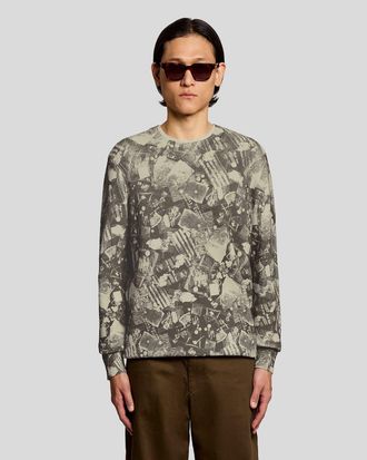 Lyle & Scott Bedruckter Rundhals-Pullover