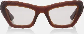 Bottega Veneta Lunettes de soleil papillon Knot Intrecciato