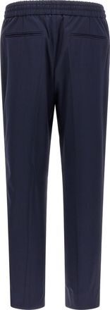 Brioni Mens Blue Wool Casual Pants