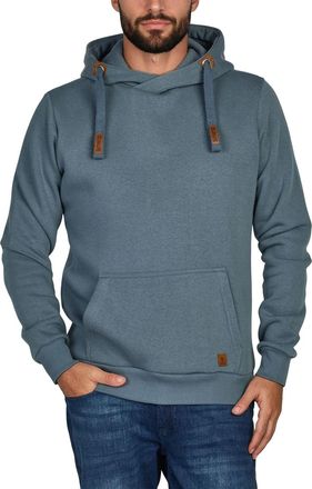 Riverso Hoodie Herren Regular Fit RIVNiklas Kapuzenpullover Pullover Cross-Over-Kragen Blau XXL, Gr&ouml;&szlig;e:XXL, Farbe:Turbid Blue