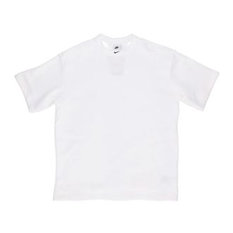 Nike Leichtes Fleece-T-Shirt mit Rundhalsausschnitt und kurzen &Auml;rmeln - - Sport - Herren - Wei&szlig; - L