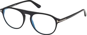 Tom Ford Homme, Accessoires, Noir, Taille: 52 MM Aviator Optical Frame