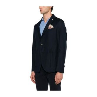 Manuel Ritz Baumwolljacke mit aufgesetzten Taschen - - Jackets - Herren - Blau - 3XL