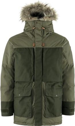 Fj&auml;llr&auml;ven Homme Polar Expedition Parka, Laurel Green/Deep Forest, XL