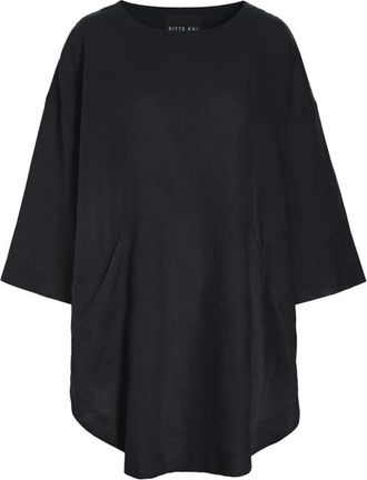 Bitte Kai Rand Femme, Blouses et Chemises, Noir, Taille: 40 FR Tunique A&eacute;r&eacute;e en Lin