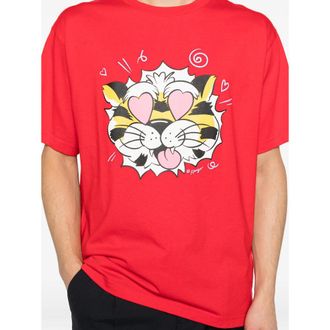 Kenzo Graphic Print T-Shirt - Red