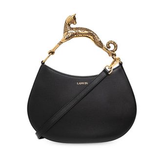 Lanvin Femme, Sacs, Noir, Taille: ONE Size Cat PM Hobo Bag