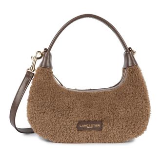 Lancaster Hobo Tasche mit Rei&szlig;verschluss Aura Polar Stil - - Bags - Damen - Braun - ONE SIZE