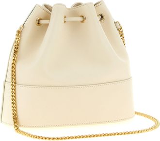 Valentino Garavani Womens White Lamb Leather Crossbody Bag